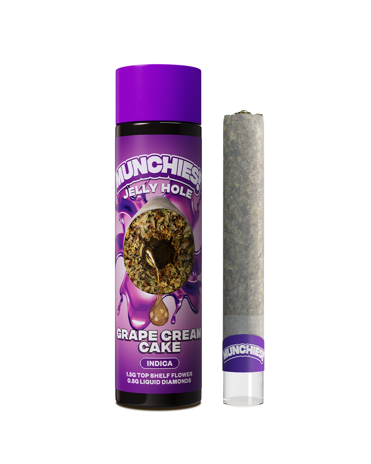 Delta Munchies Jelly Hole THC-A Pre Roll 2G | Vaperanger Wholesale