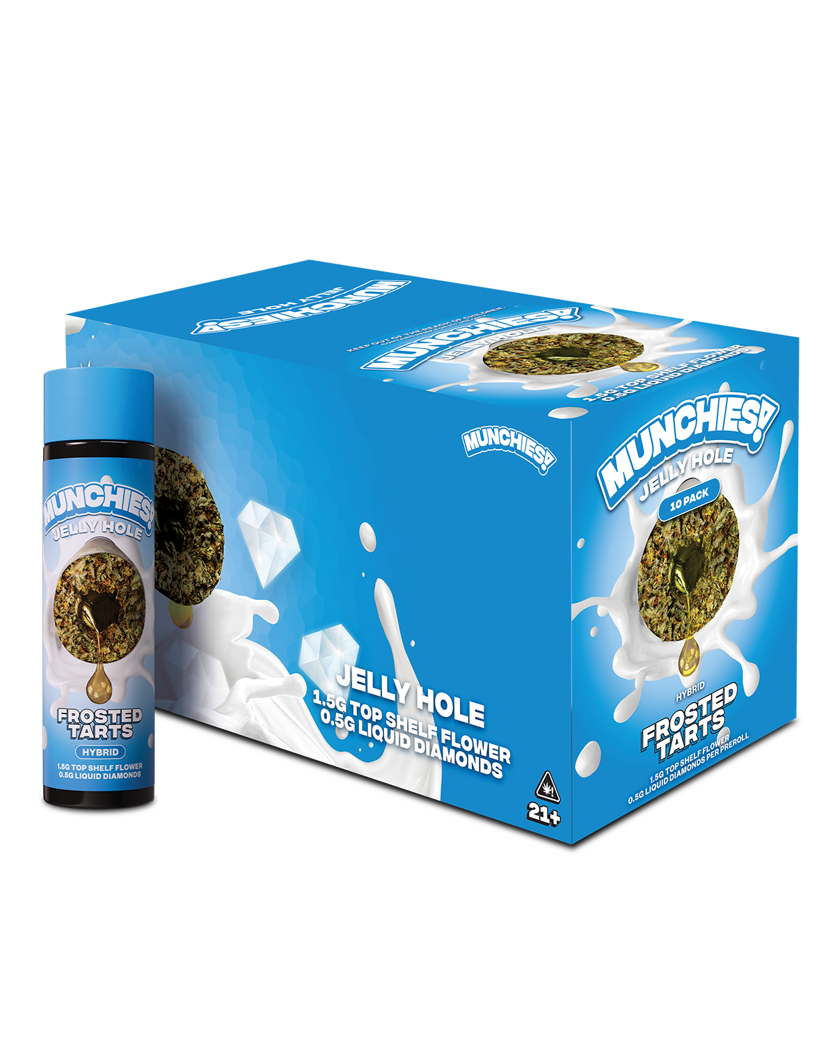 Delta Munchies Jelly Hole THC-A Pre Roll 2G | Vaperanger Wholesale