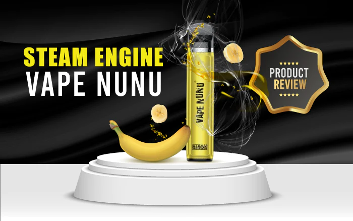 Steam Engine NuNu Synthetic Nicotine Disposable Vape Review - VapeRanger