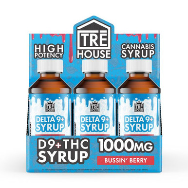 Tre House Delta 9 THC Syrup Bussin Berry