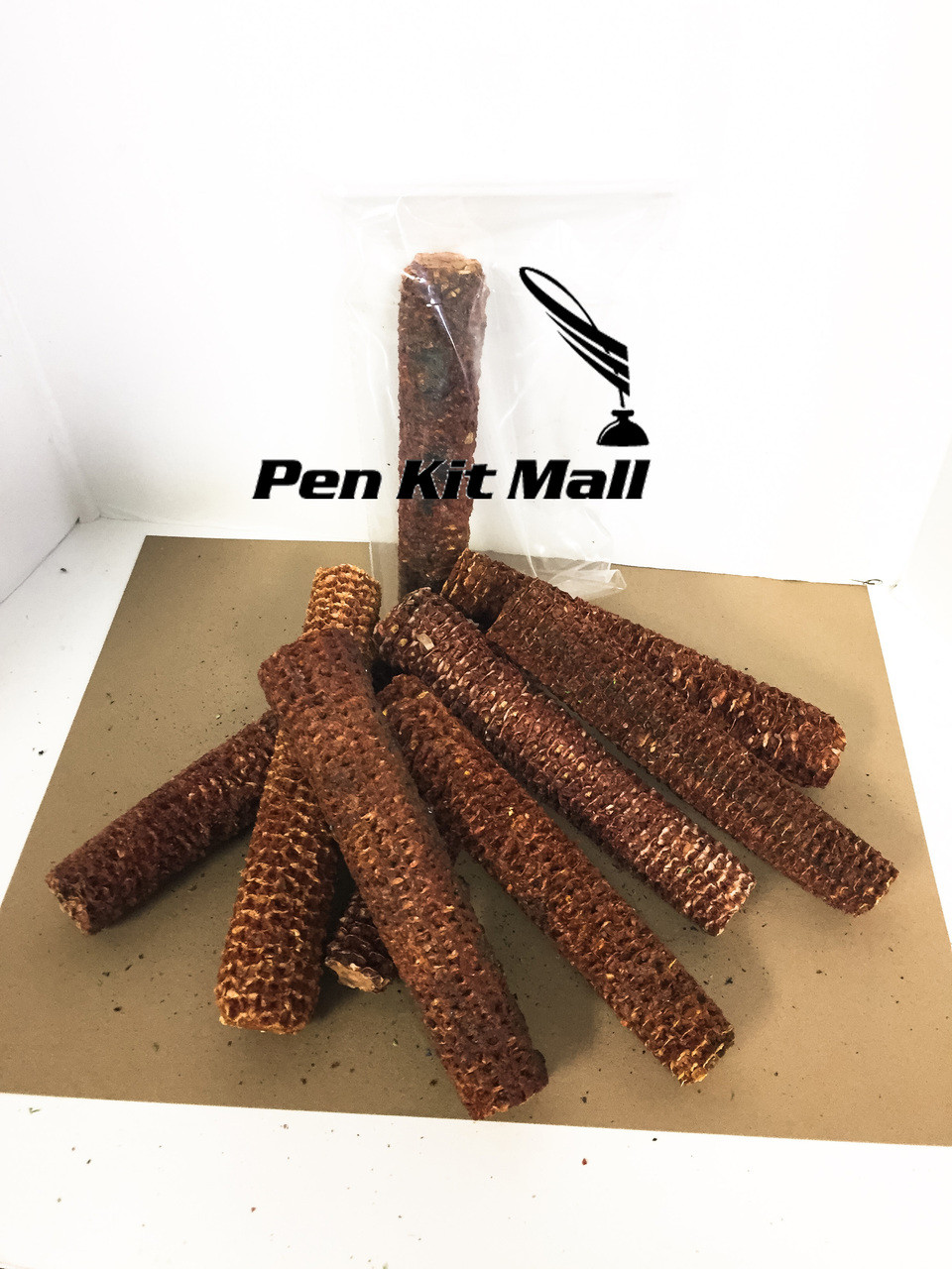 NATURAL CORN COB PEN BLANKS STABILIZED NATURAL COLOR - Pen Kit Mall