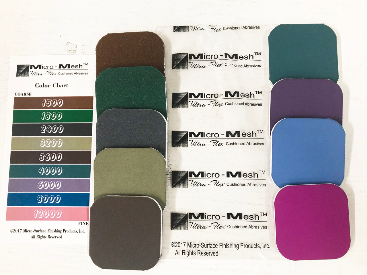 Genuine Micro Mesh 9 pc 2x2 Sanding Pads - Pen Kit Mall
