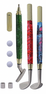 Golf Club Pen Kit Set w/Bushings - Gold - Pen Kit Mall