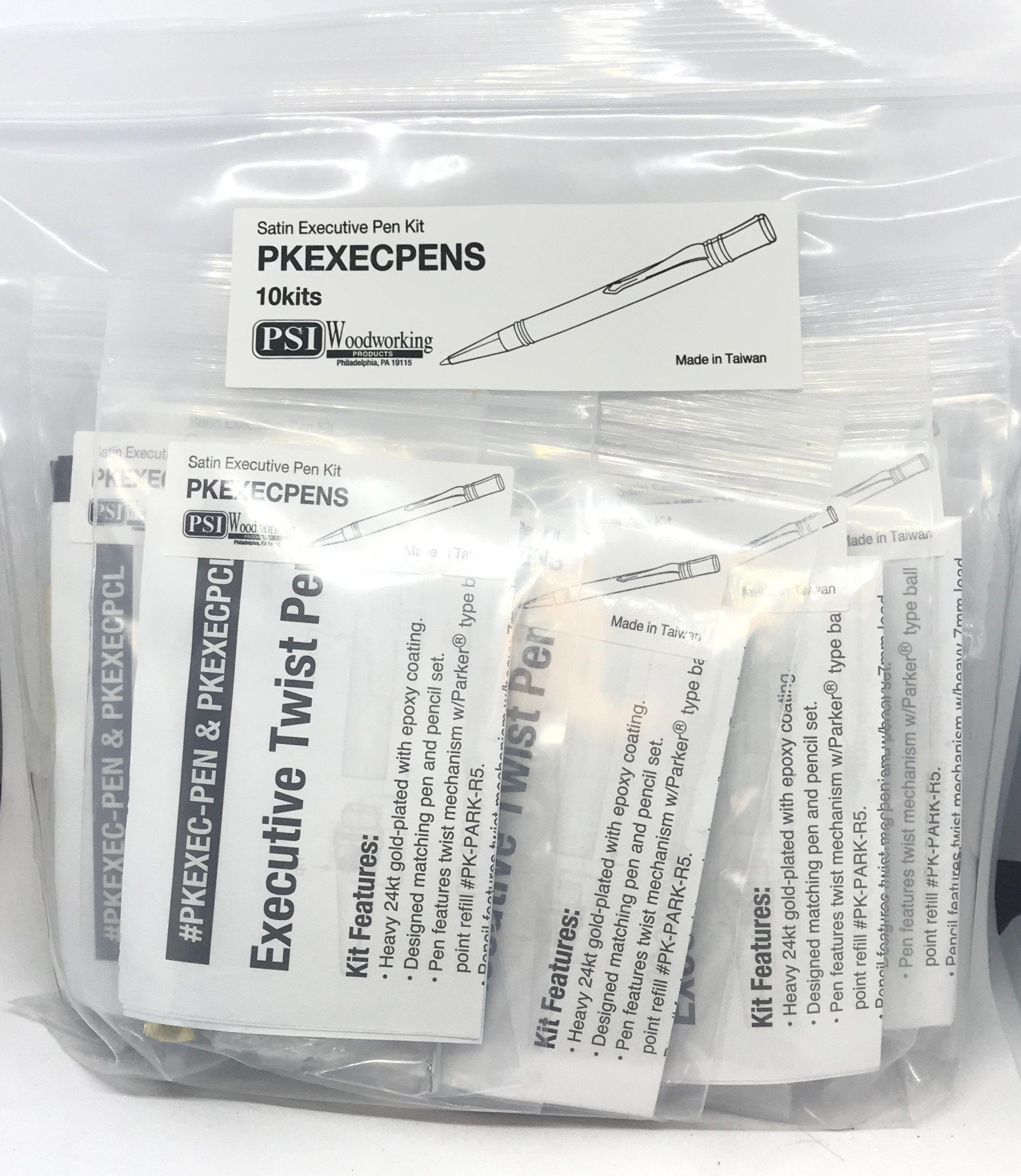 10 pc Executive Pen Kits SATIN EXECUTIVE - Pen Kit Mall