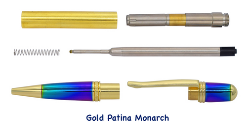 Monarch Patina Gold Pen Kit - Pen Kit Mall