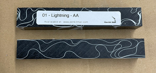 01 Lightning AA Acrylic Acetate Pen Blank - Pen Kit Mall