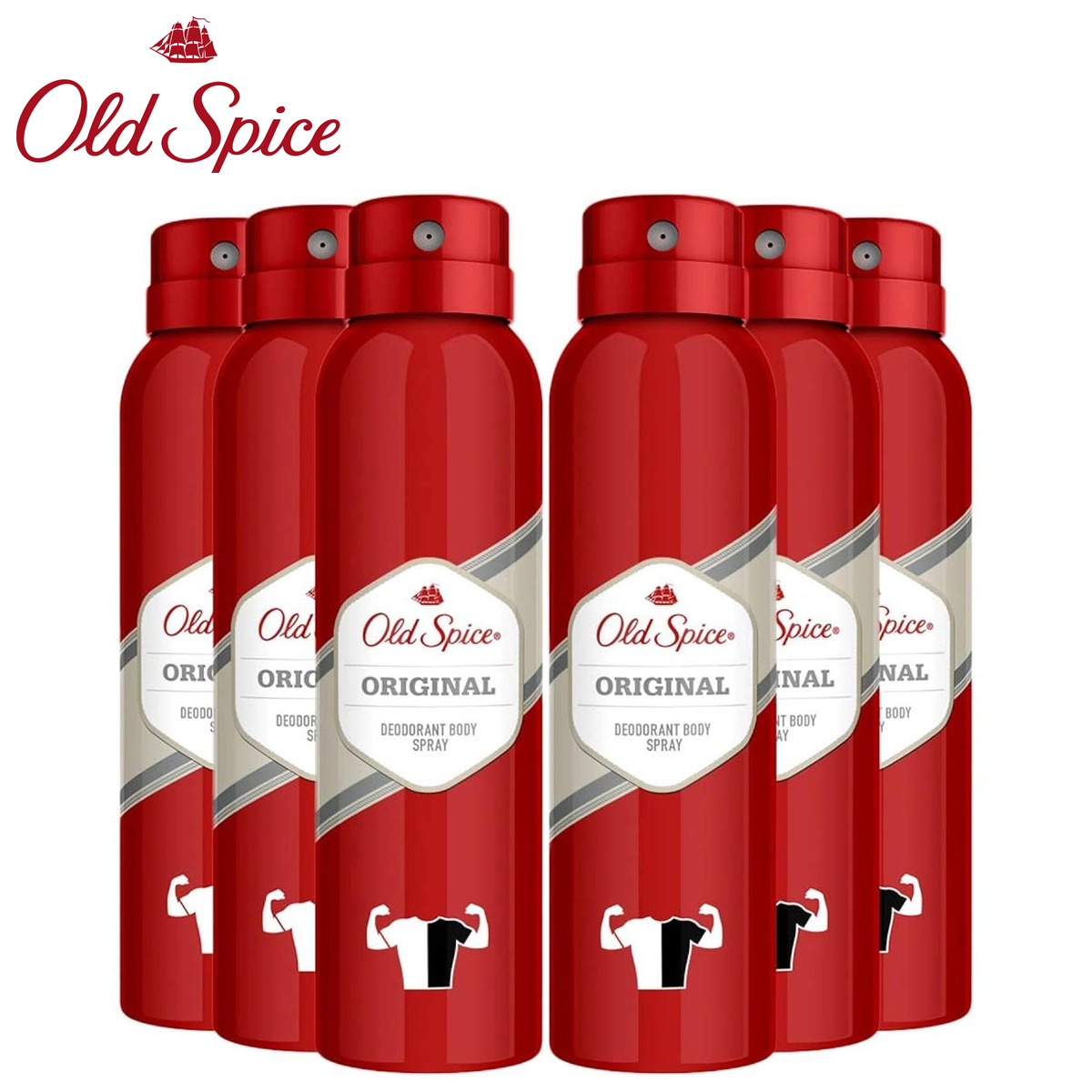 Old Spice Total Body Deodorant Spray for Men (6-Pack) - Pick Your Plum
