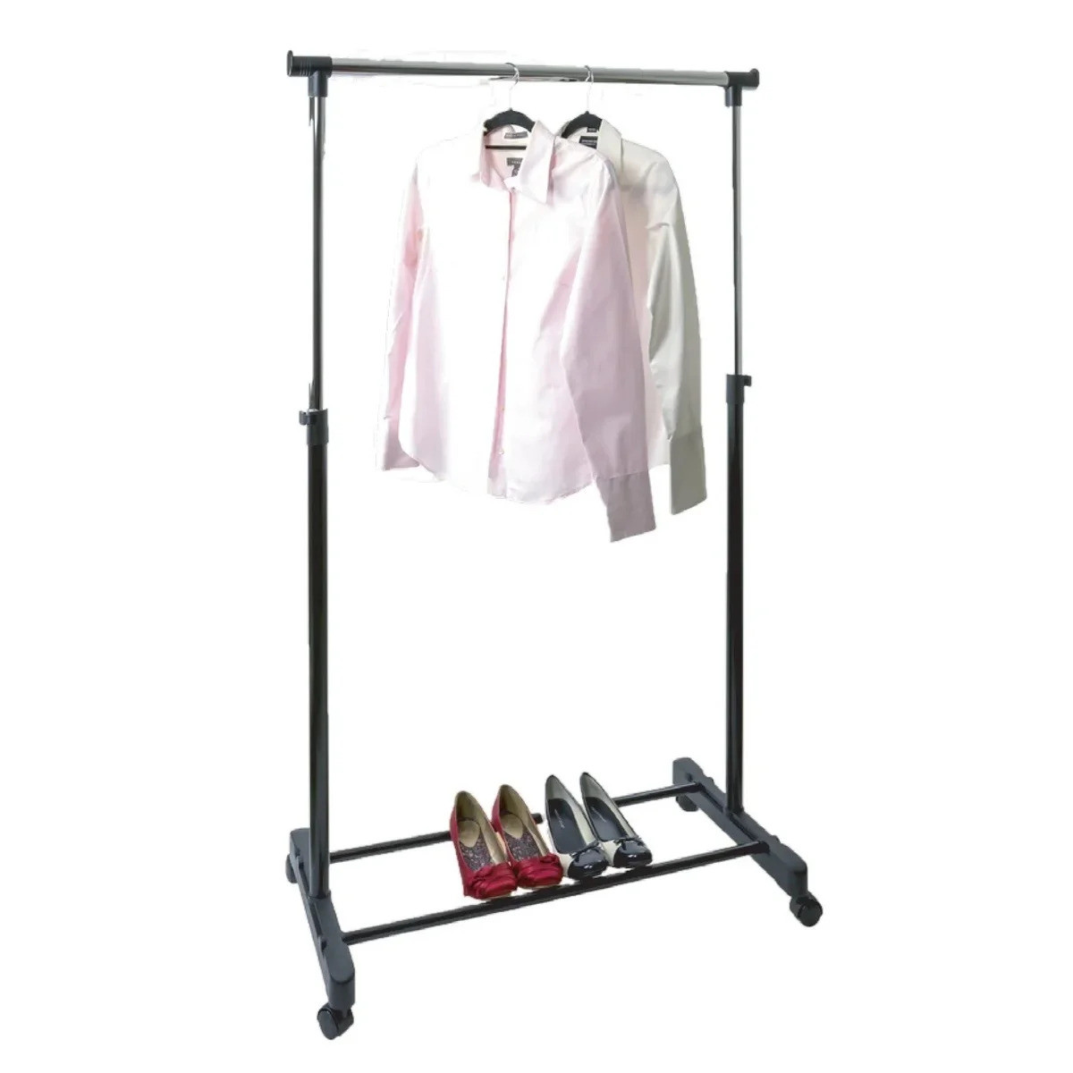 Adjustable Single Rod Garment Rack Stainless Steel - Pick Your Plum