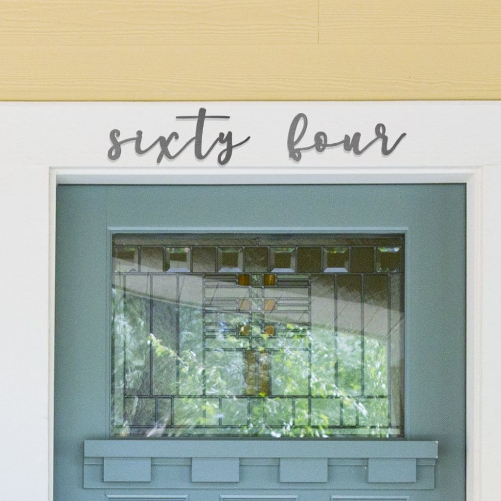 Custom Modern Metal Numbers for Home - Pick Your Plum