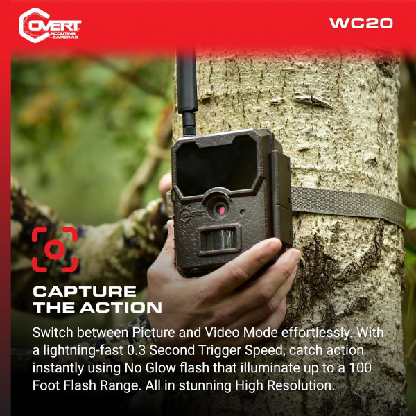 Covert WC20-A 4G LTE Scouting Trail Camera - Pick Your Plum