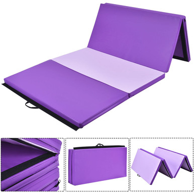 4ft x 10ft Folding Tumbling Mat - Pick Your Plum