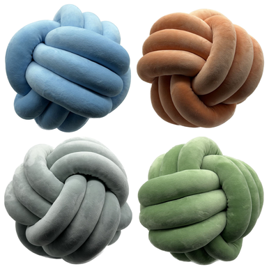 Soft Plush Knot Throw Pillow - Pick Your Plum