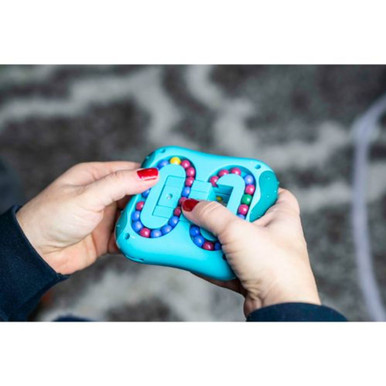 Rotating Fidget Cube with Beads - Pick Your Plum