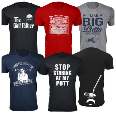 Men's Funny Golf T-Shirts - Pick Your Plum