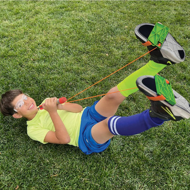 Funwares® Mini Launch Rocket Catapult Launcher with 2 Whistling Rockets ...