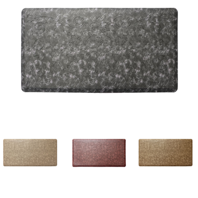 Medallion Embossed Oil & Stain-Resistant Anti-Fatigue Mat (3 Sizes ...