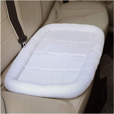 Faux Sherpa Padded Bolster Dog & Pet Bed - Pick Your Plum