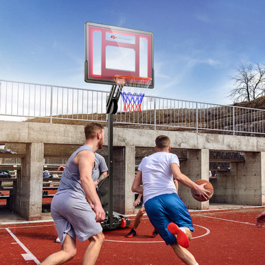 Adjustable Basketball Hoop with Wheels - Pick Your Plum