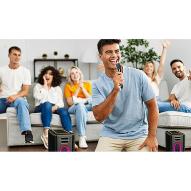 ZeeLink Karaoke Machine with 2 Microphones - Pick Your Plum