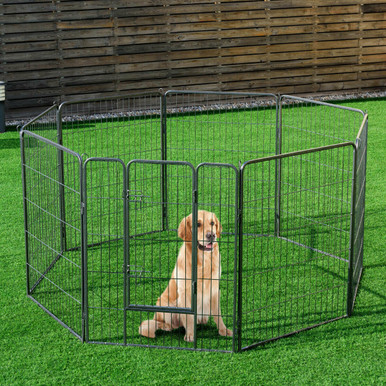 8-Panel 40-Inch Height Pet Fence - Pick Your Plum