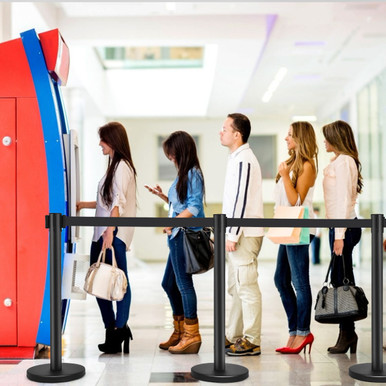 Retractable Belt Stanchion Queue Poles - Pick Your Plum