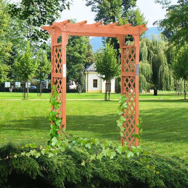Outdoor Wooden Garden Arch - Pick Your Plum