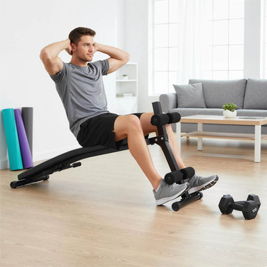 5-Position Adjustable Full Body Sit Up Bench - Pick Your Plum