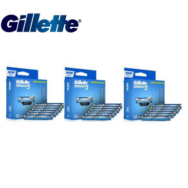 Gillette Mach3 Men's Refill Blade Cartridges -3 (36 Count) - buy razor ...
