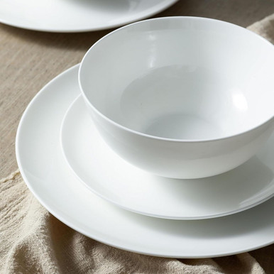 Stone Lain Blair Bone China Dinnerware (12 Piece Set) - Pick Your Plum