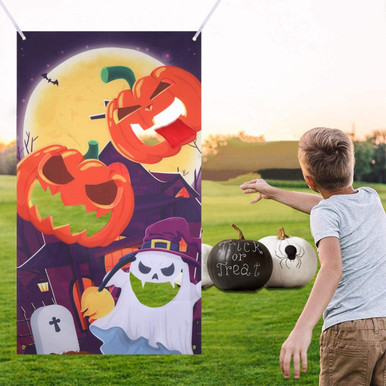 Festive Halloween Bean Bag Toss Game - Pick Your Plum