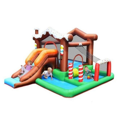 Inflatable Snow Cottage Ball Pit Bounce House - Pick Your Plum