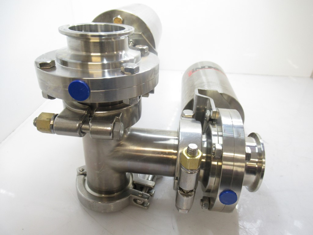 INOXPA DUO PACK TRICLAMP SANITARY BUTTERFLY VALVE PNEUMATIC ACTUATOR ...