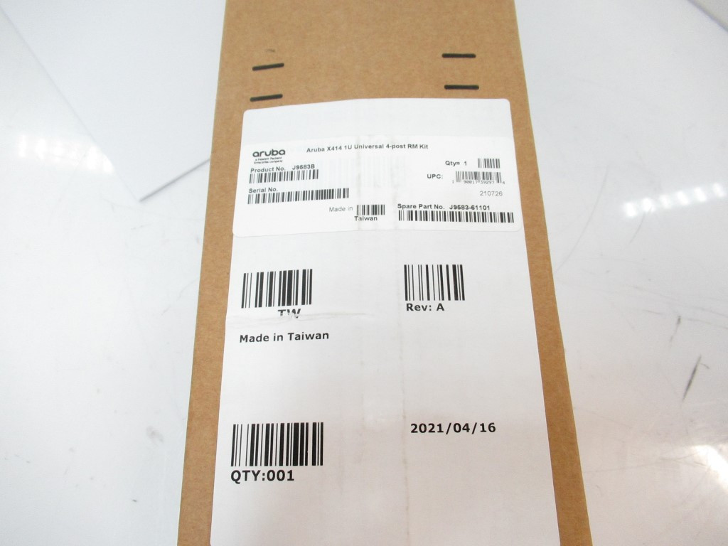 Hpe Aruba J9583B Universal 4-Post 1u Rack Mounting Kit - PCM SURPLUS WORLD