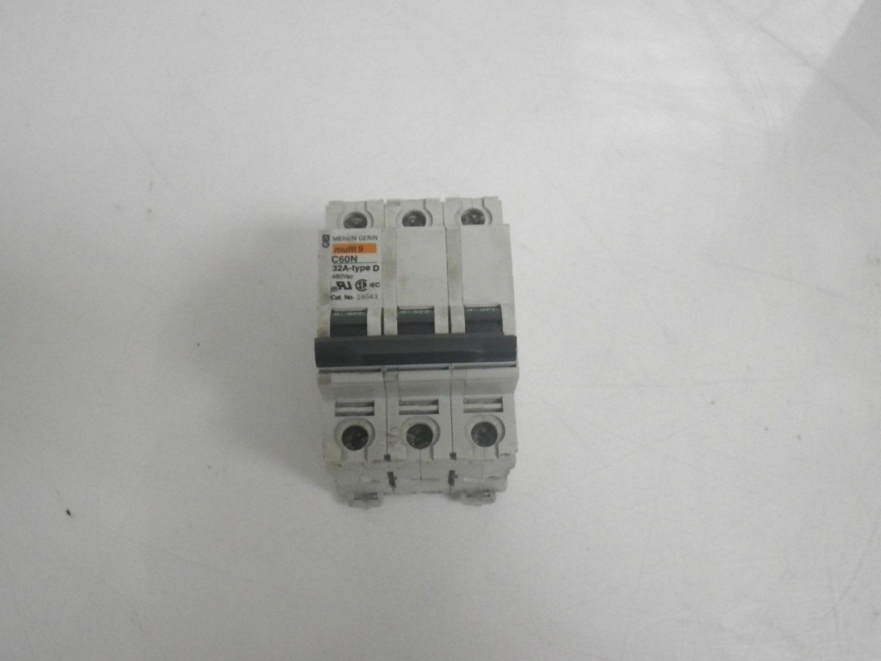 C60N 32A-TYPE D Merlin Gerin 3 pole circuit breaker (Used and Tested ...