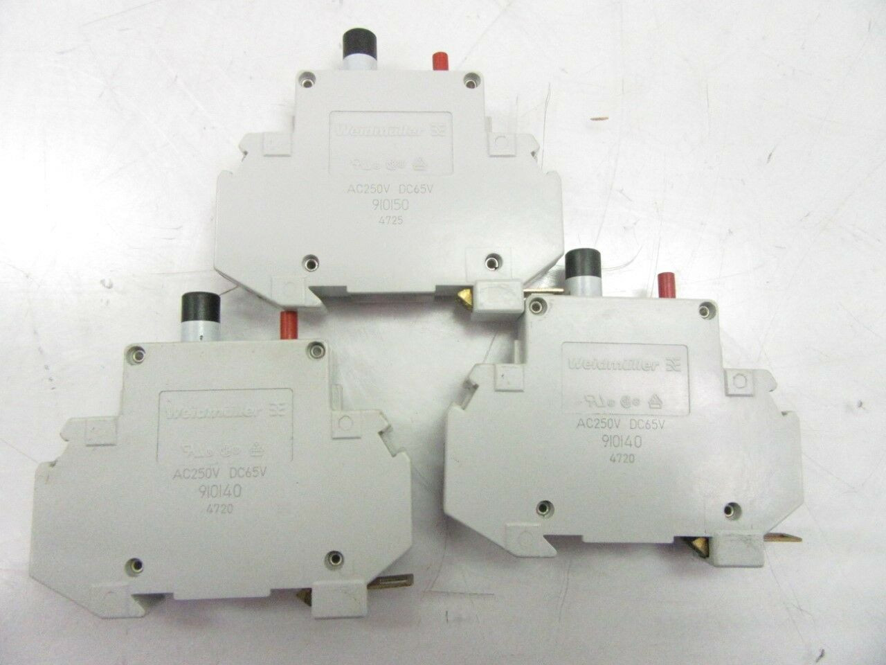 910150 & 910140 Weidmuller Circuit Breaker 2a 250v 65dc(Bundle of 3 ...