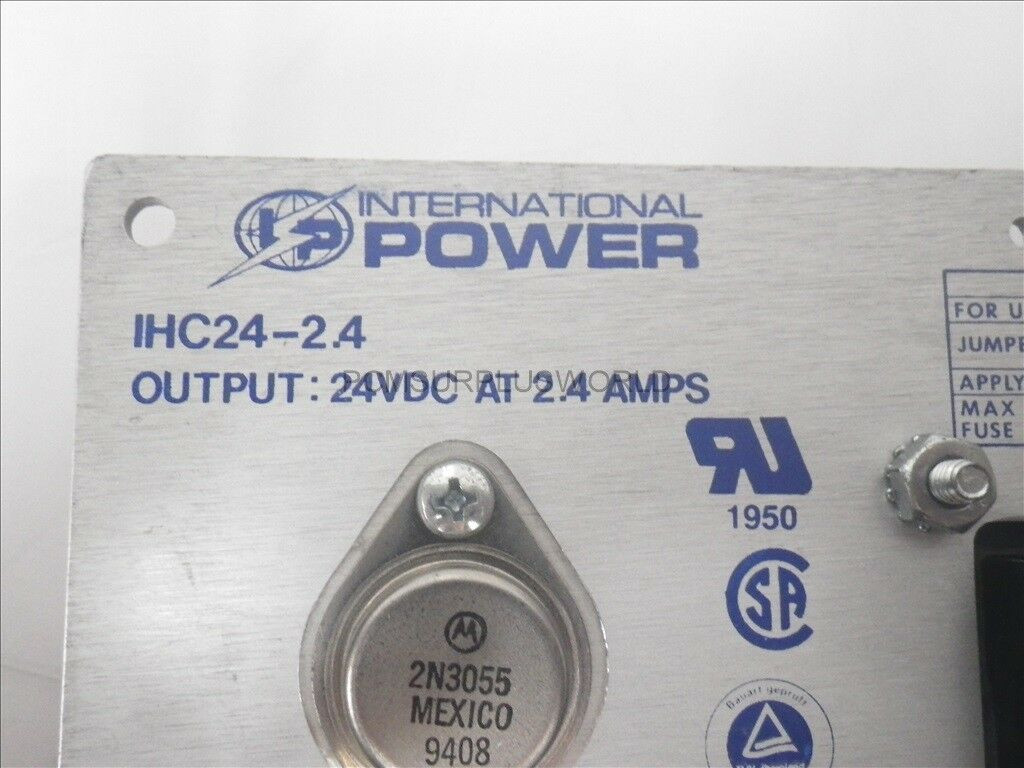 IHC2424 International Power Ouput 24Vdc Linear Power Supplies (Used and ...