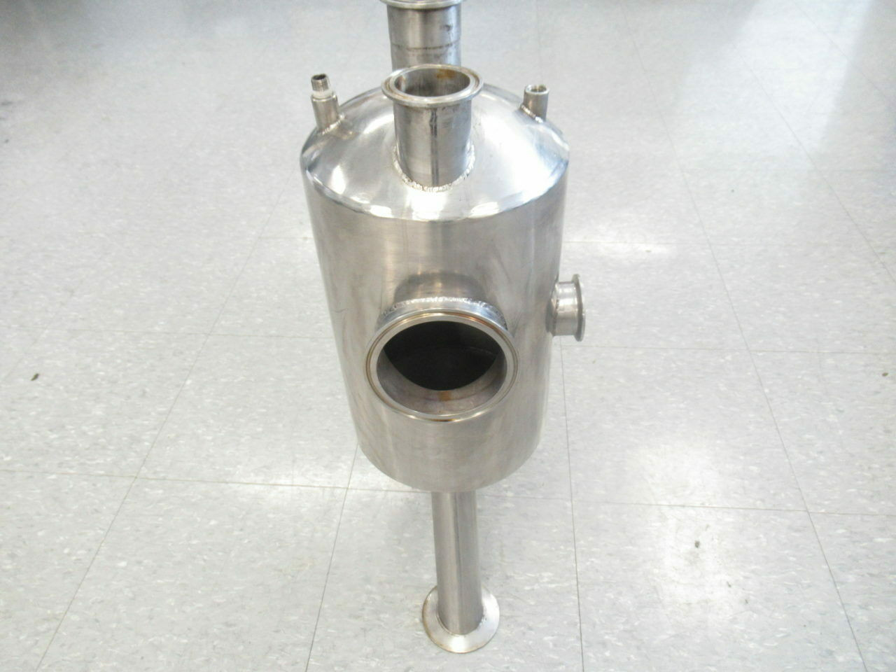 Stainless Steel Reservoir Upper Tank with Triclamp Adapter ( Used ...