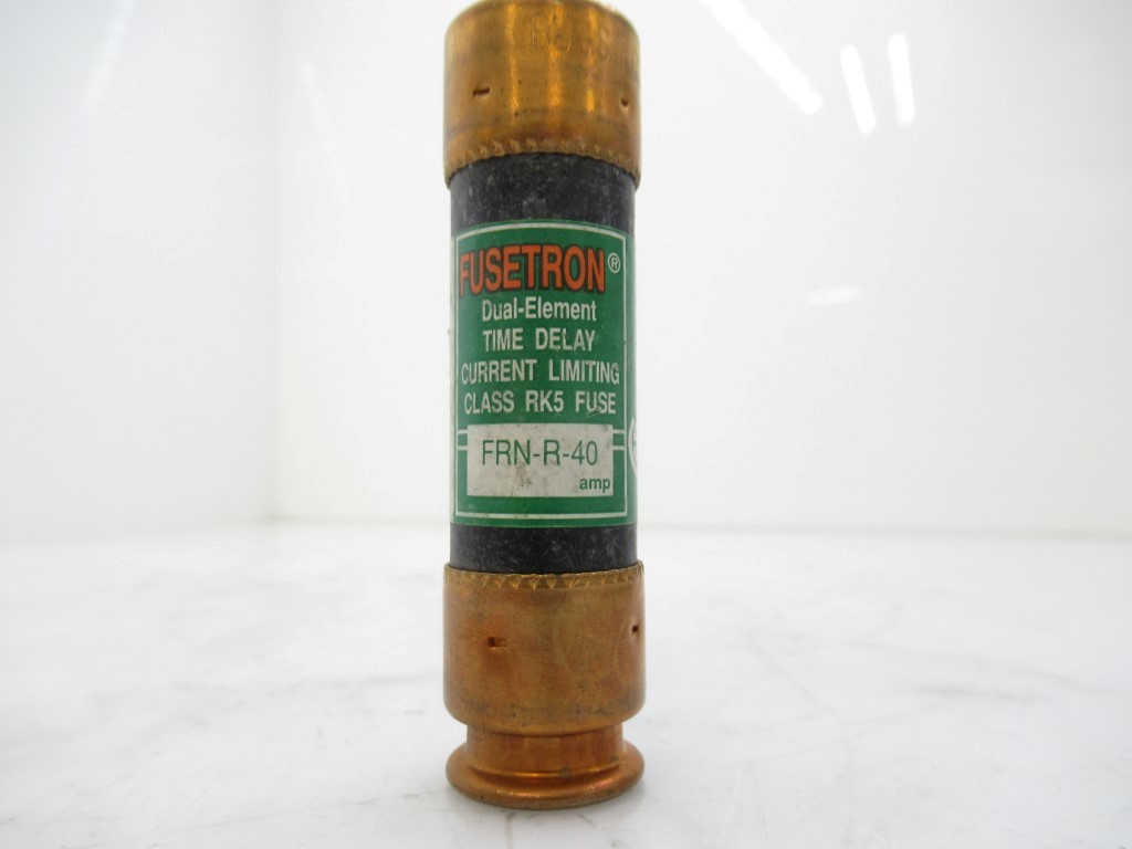 FUSETRON FRN-R-40 DUAL ELEMENT TIME DELAY FUSE 40A 250V LOT OF 4 (NEW ...
