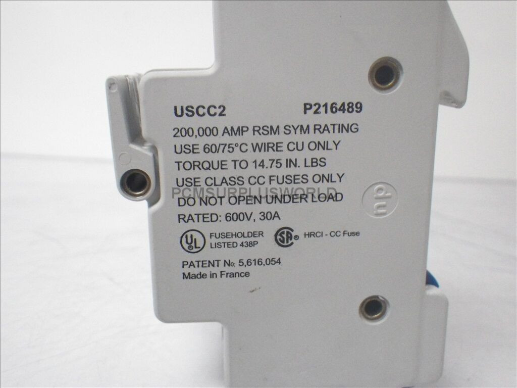 USCC2 P216489 Ferraz Shawmut Ultrasafe Fuse Holder 2 pole (Used and ...