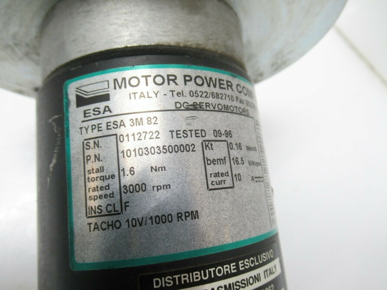 ESA 3M 82-Motor Power Company servo motor P/N1010303500002 - PCM ...