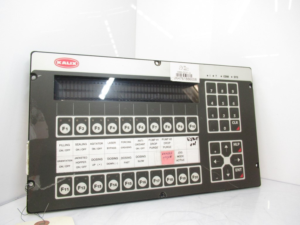Kalix LAUER PCS900 PCS 900 Operator Panel Display Type - PCM SURPLUS WORLD