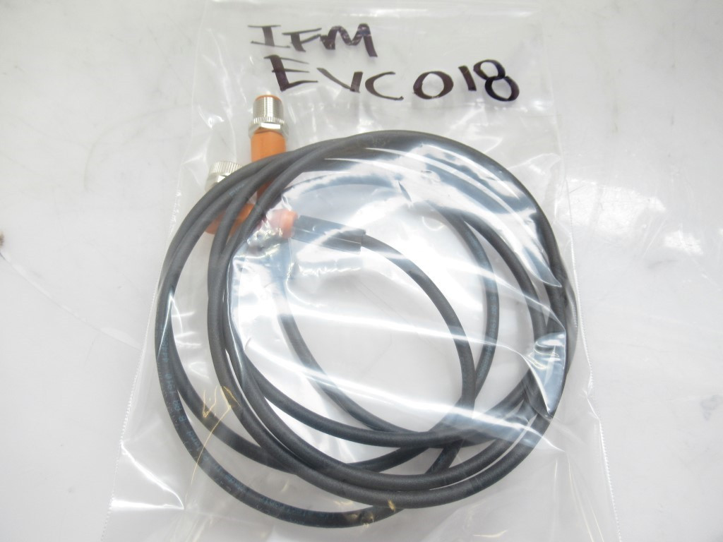 EVC018 Ifm Electronic 2m Pur-Cable: M12 Connector - PCM SURPLUS WORLD