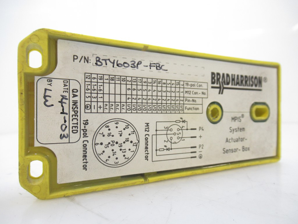 Brad Harrison Receptacle Mic Mpis BTY603P-FBC (used tested) - PCM ...