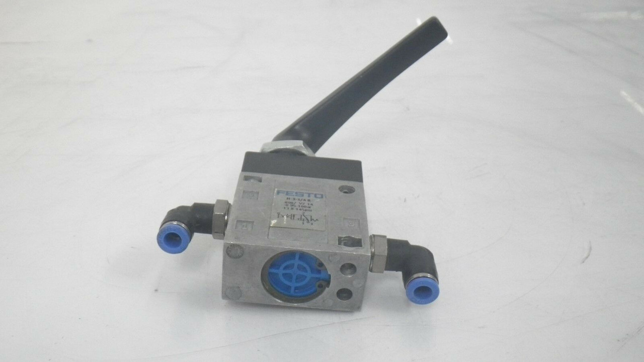 H-3-1/4 B FESTO hand level valve + 2 fitting valve (Used Tested) - PCM ...