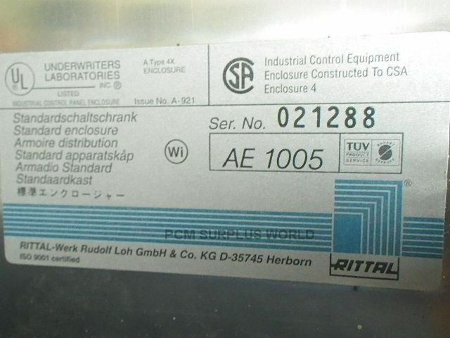 Rittal AE 1005 Electrical Enclosure 12'' X 8'' X 15'' W Switch - PCM ...