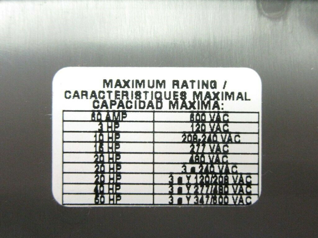 PS60-SS PS60SS , LEGRAND,DISCONNECT SWITCH , 60AMP/600VAC (USED TESTED ...