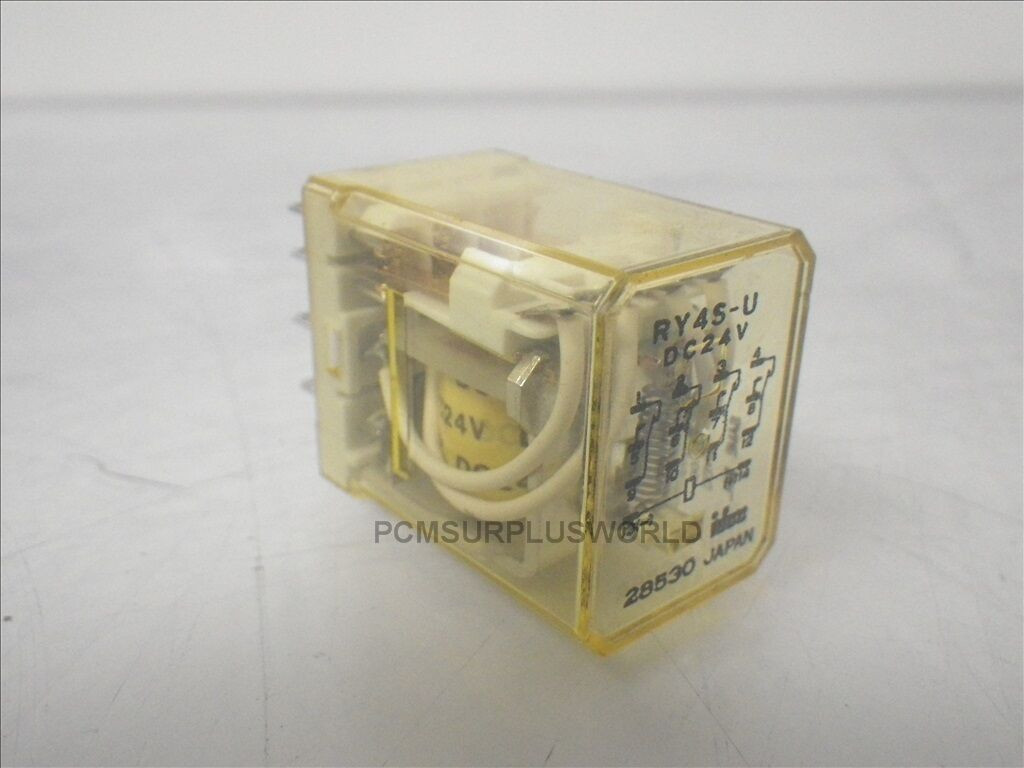 RY4S-U Idec relay DC24V 5A (Used and Tested) - PCM SURPLUS WORLD