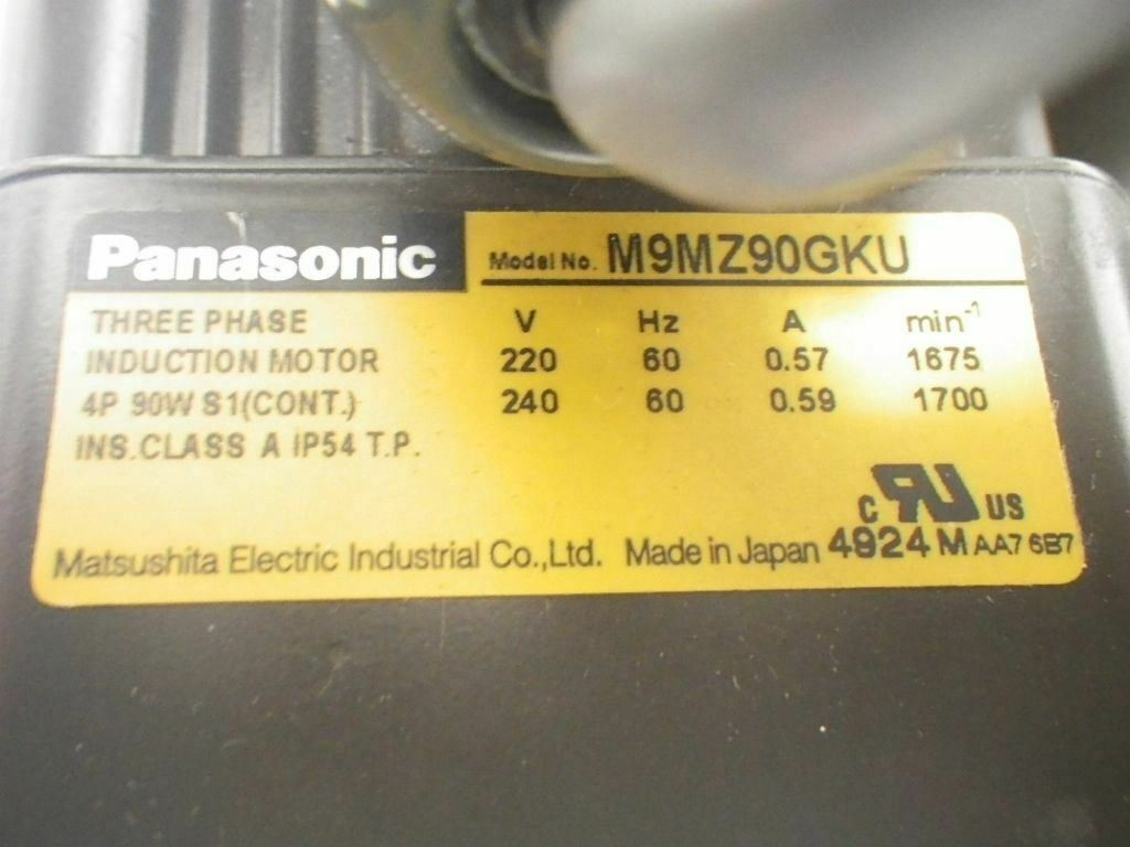 Flat Belt Conveyor 24'' x 10'' with Panasonic motor M9MZ90SKU (Used and ...