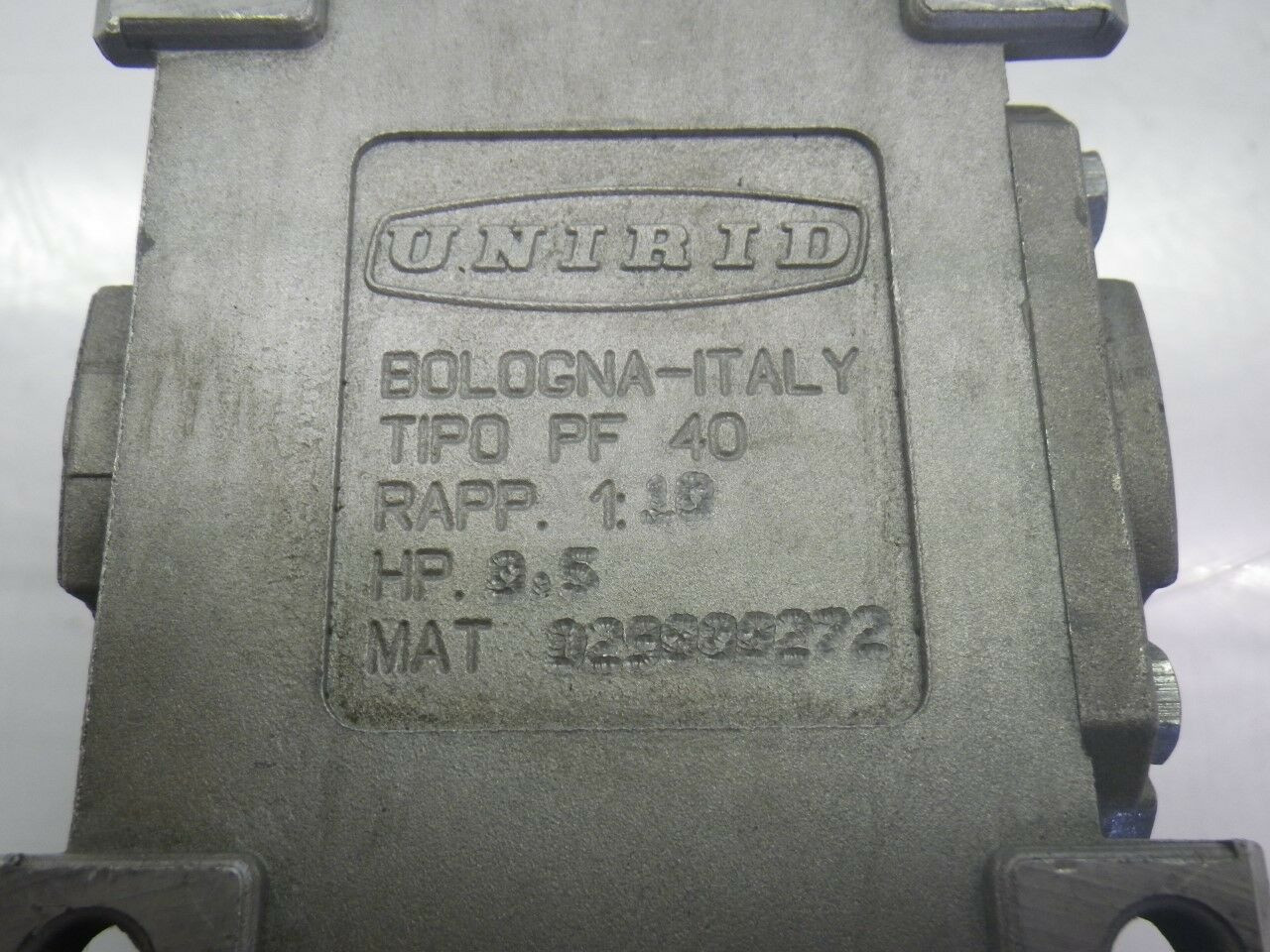 TIPO PF 40 Unirid Gear Reducer Ratio:1/10 hp:0.5 (Used Tested) - PCM ...
