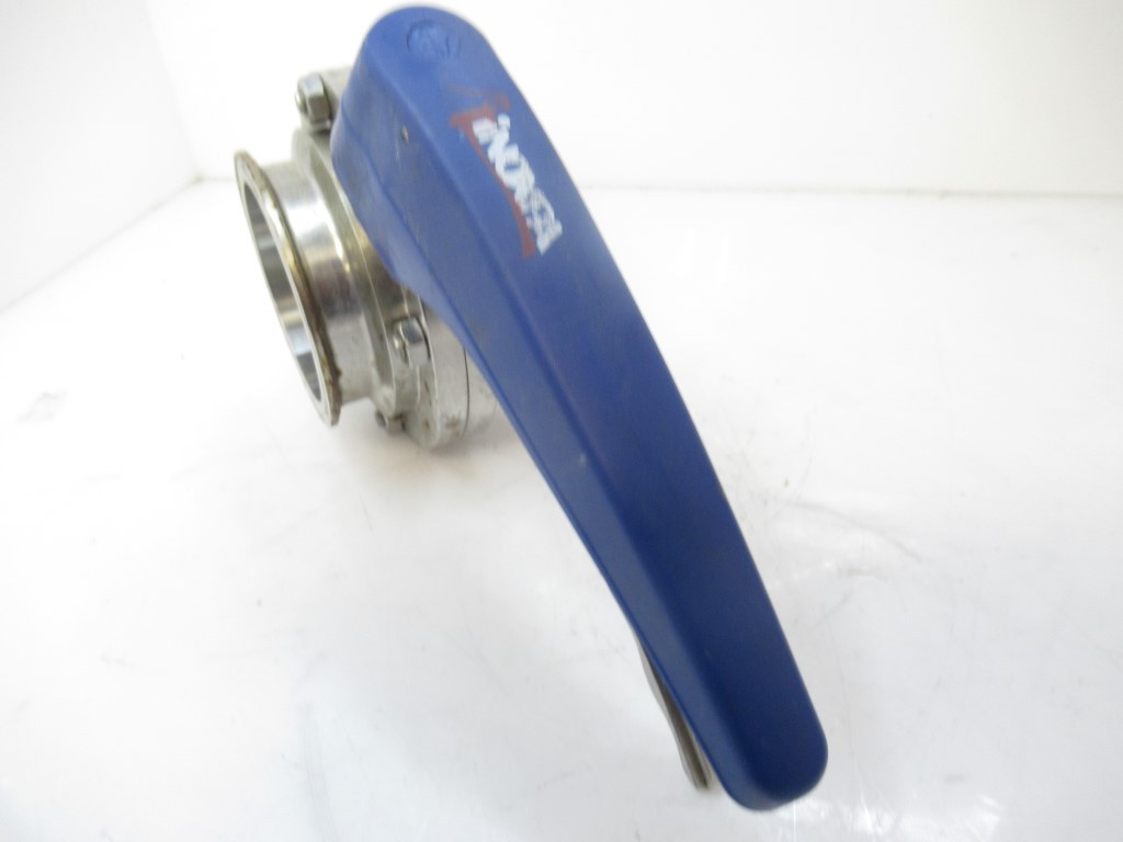 INOXPA TRI CLAMP Sanitary Butterfly Valve Mechanic Actuator 3"(Used ...